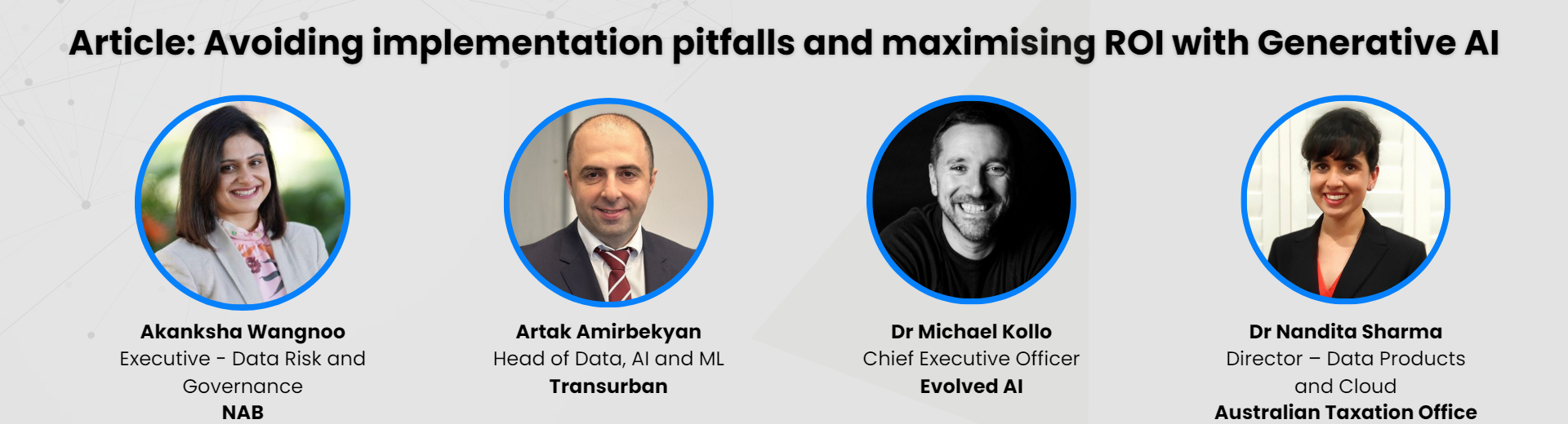 Article: Avoiding implementation pitfalls and maximising ROI with Generative AI | Generative AI ...